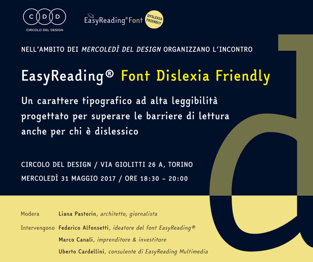 EasyReading® Font Dislexia Friendly si racconta al Circolo del Design ...